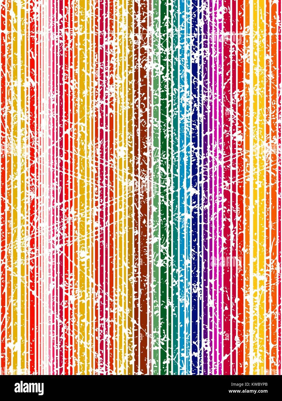 Seamless bright grunge style shabby full color stripe pattern. Vector ...