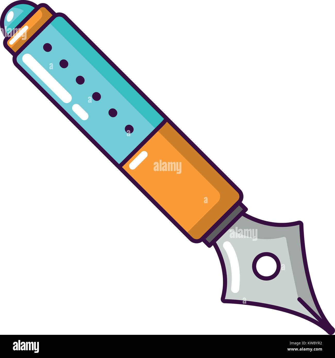 Pen icon, cartoon style Stock Vector Image & Art - Alamy