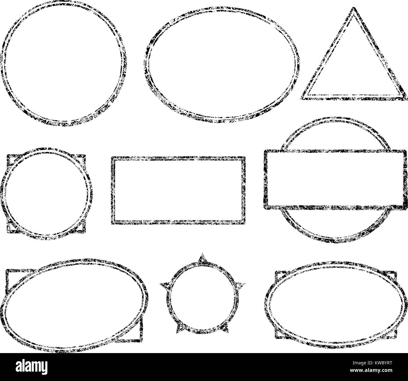 Big set of templates for rubber stamps Stock Vector Image & Art - Alamy