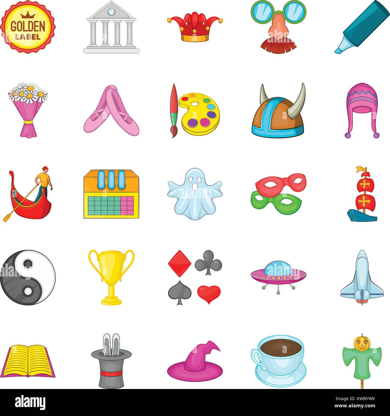 Originative icons set, cartoon style Stock Vector Image & Art - Alamy