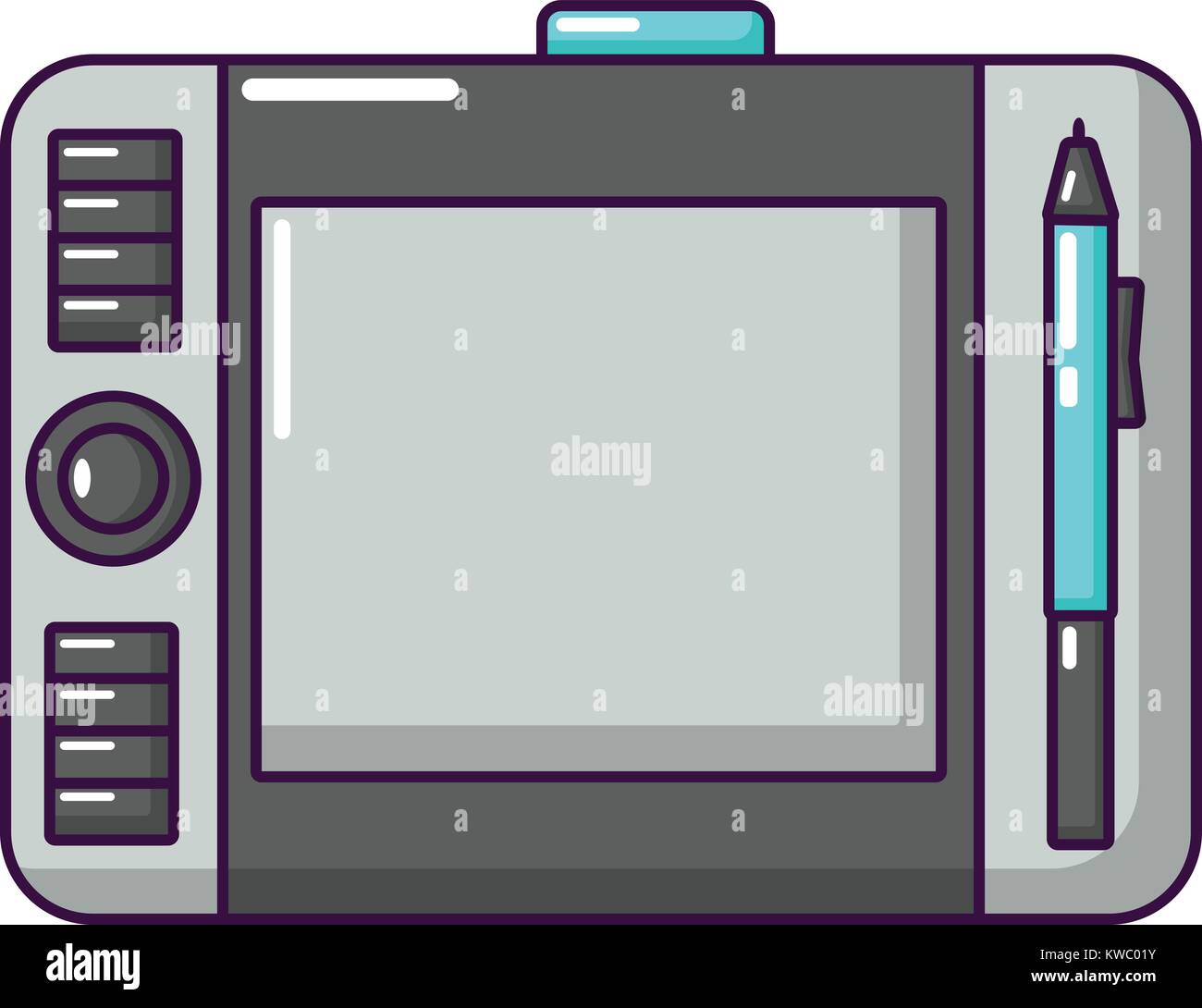 Graphic tablet icon, cartoon style Stock Vector Image & Art - Alamy