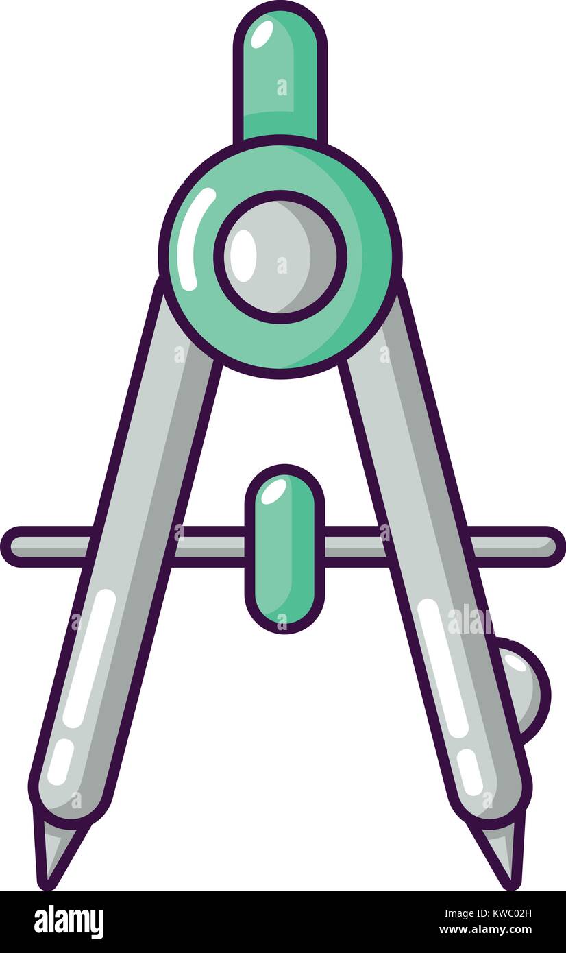 Compasses school icon, cartoon style Stock Vector Image & Art - Alamy