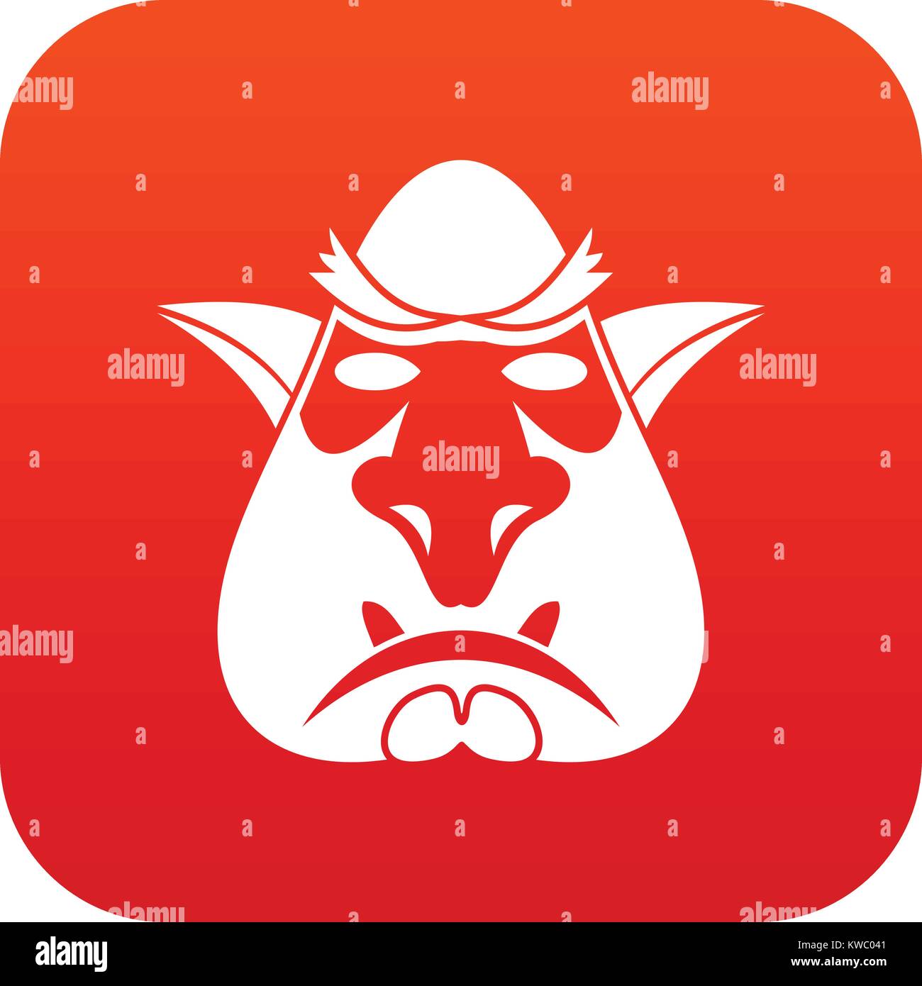 Head of troll icon digital red Stock Vector Image & Art - Alamy