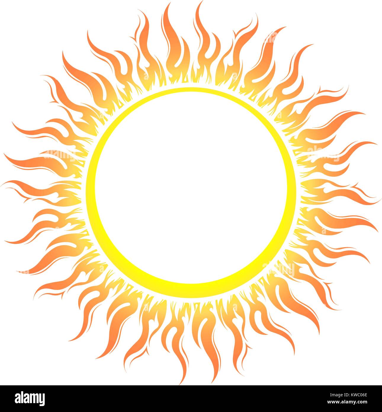 Decorative vector bright colorful sun symbol Stock Vector Image & Art ...