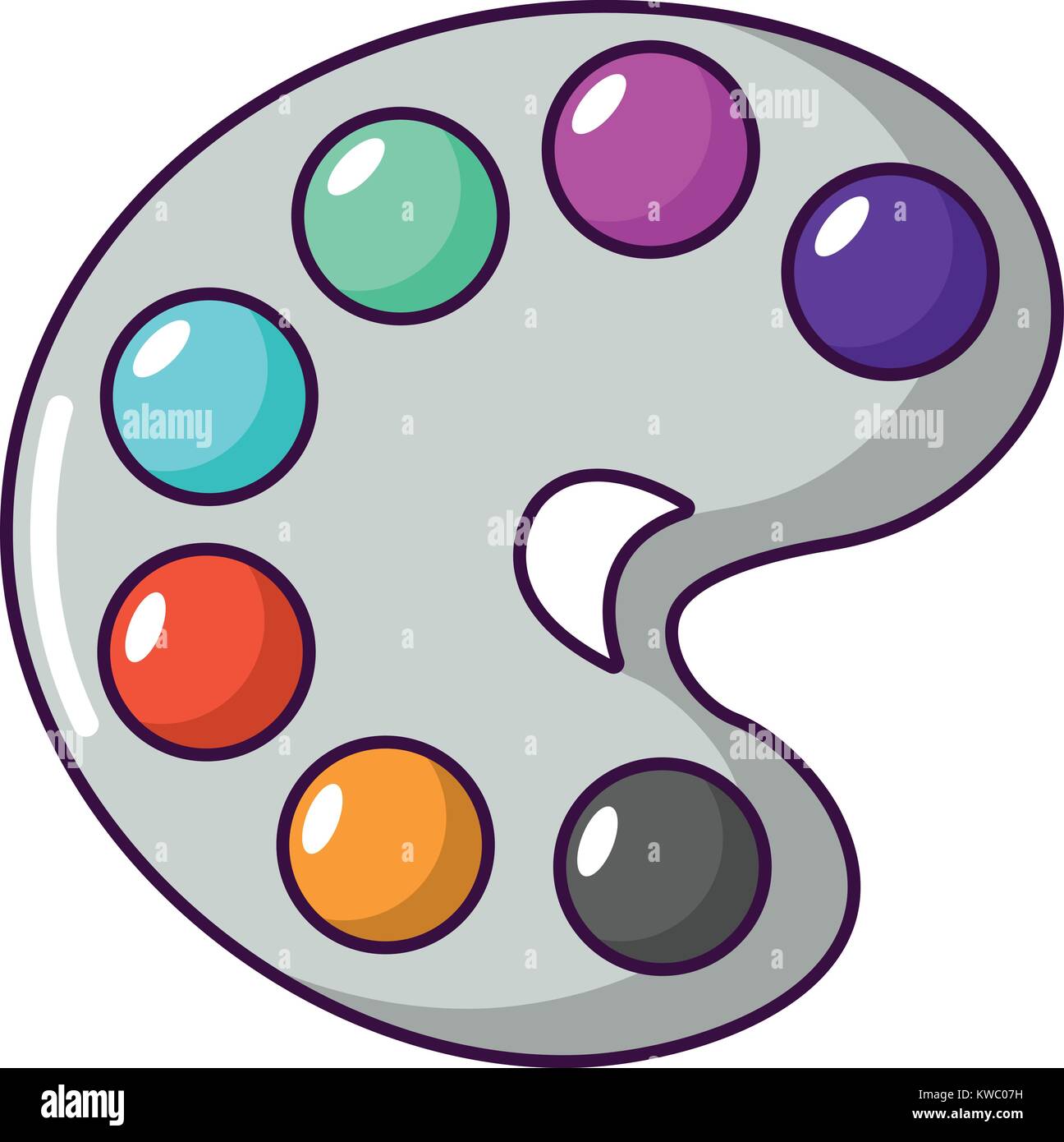 Palette icon, cartoon style Stock Vector Image & Art - Alamy