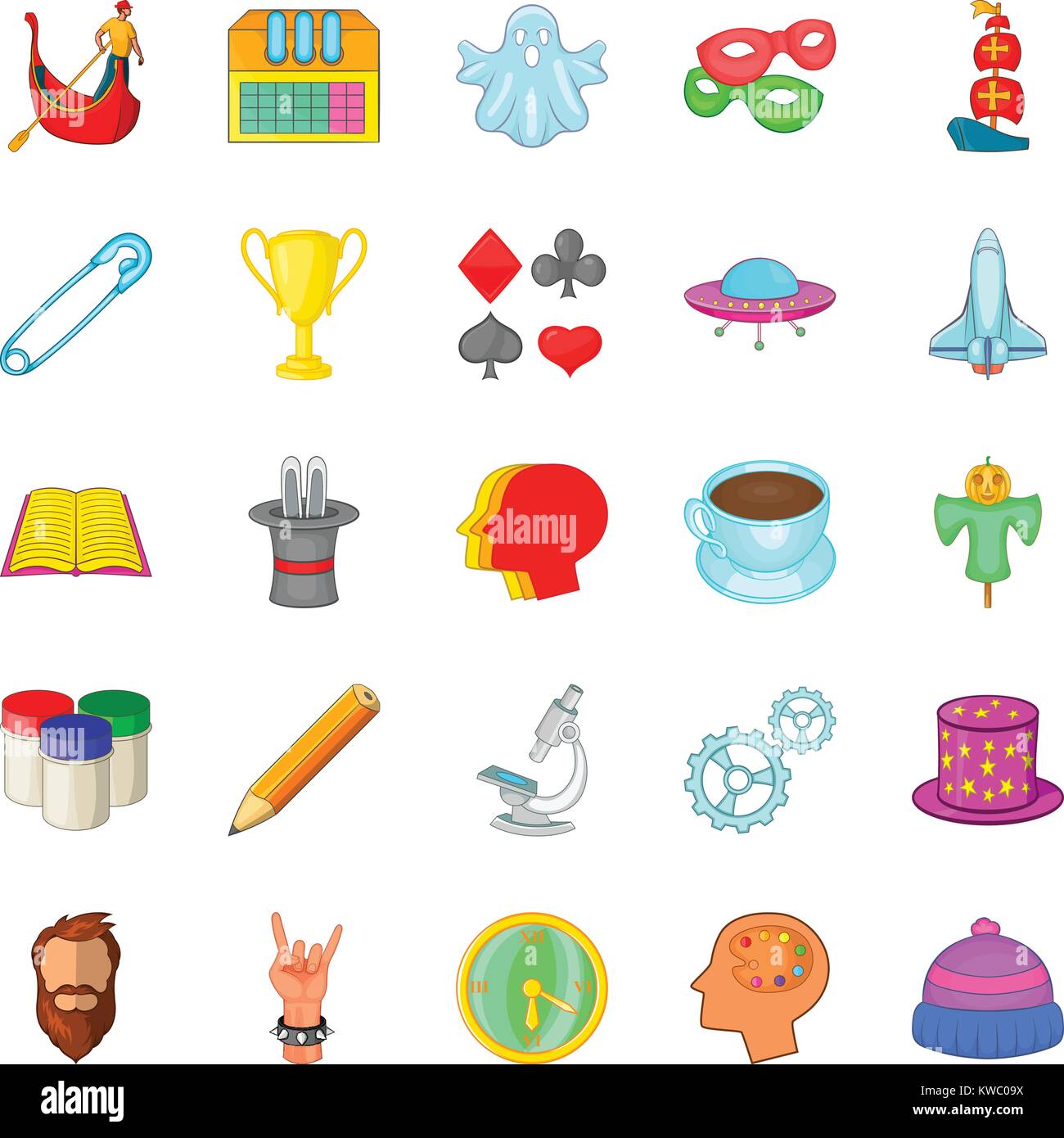 Scouting icons set, cartoon style Stock Vector Image & Art - Alamy