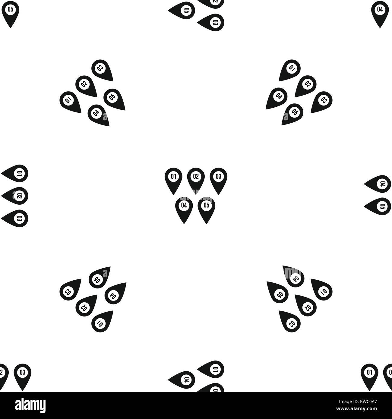 Pointer marks pattern seamless black Stock Vector Image & Art - Alamy