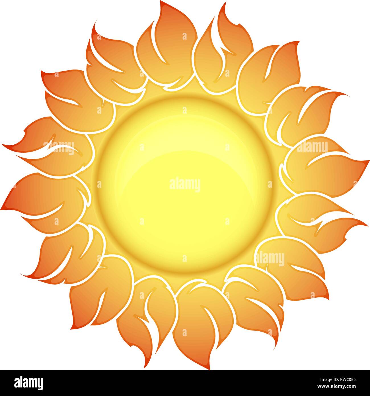 Decorative vector bright colorful sun symbol for your decor Stock ...