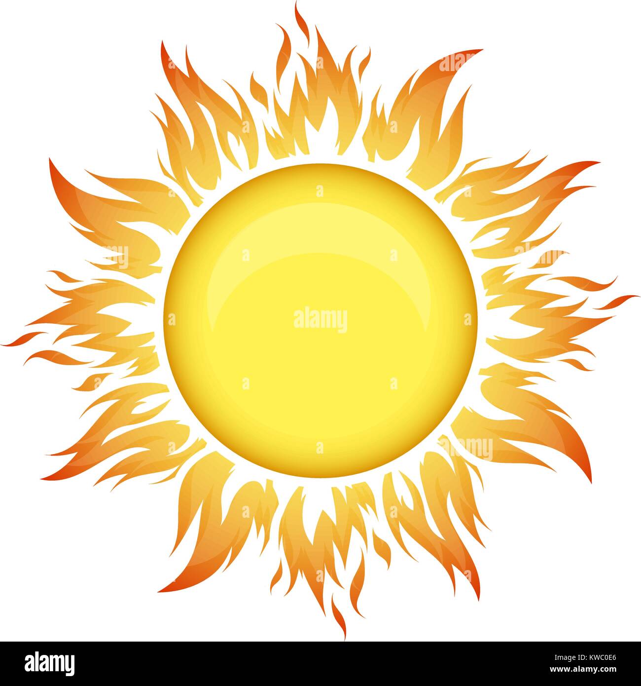 Decorative vector bright colorful sun symbol for your decor Stock ...