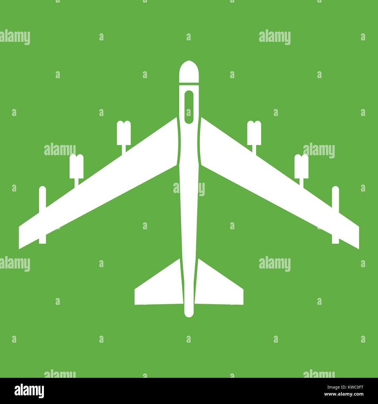 Armed fighter jet icon green Stock Vector Image & Art - Alamy