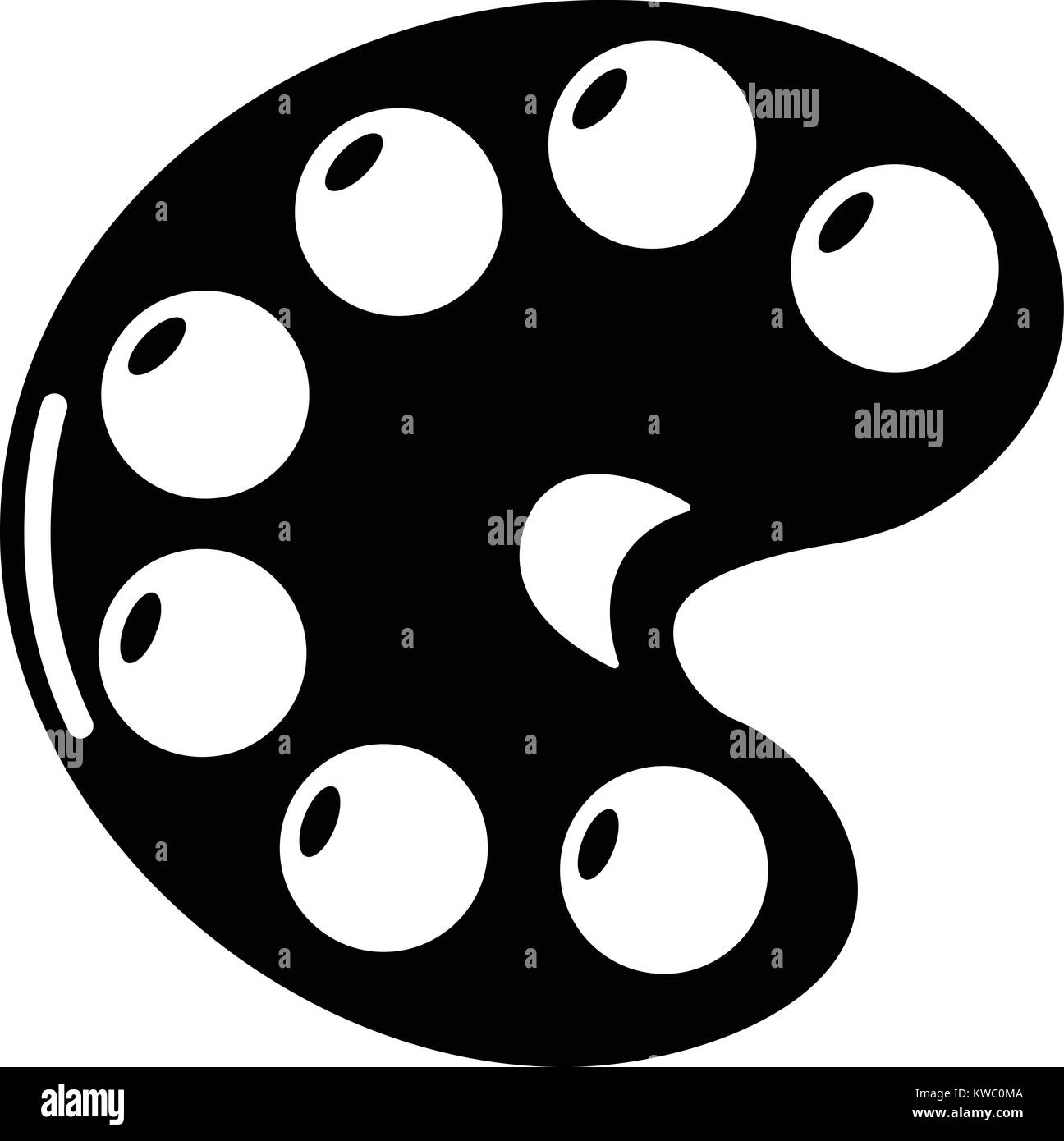 Wooden color palette Black and White Stock Photos & Images - Alamy