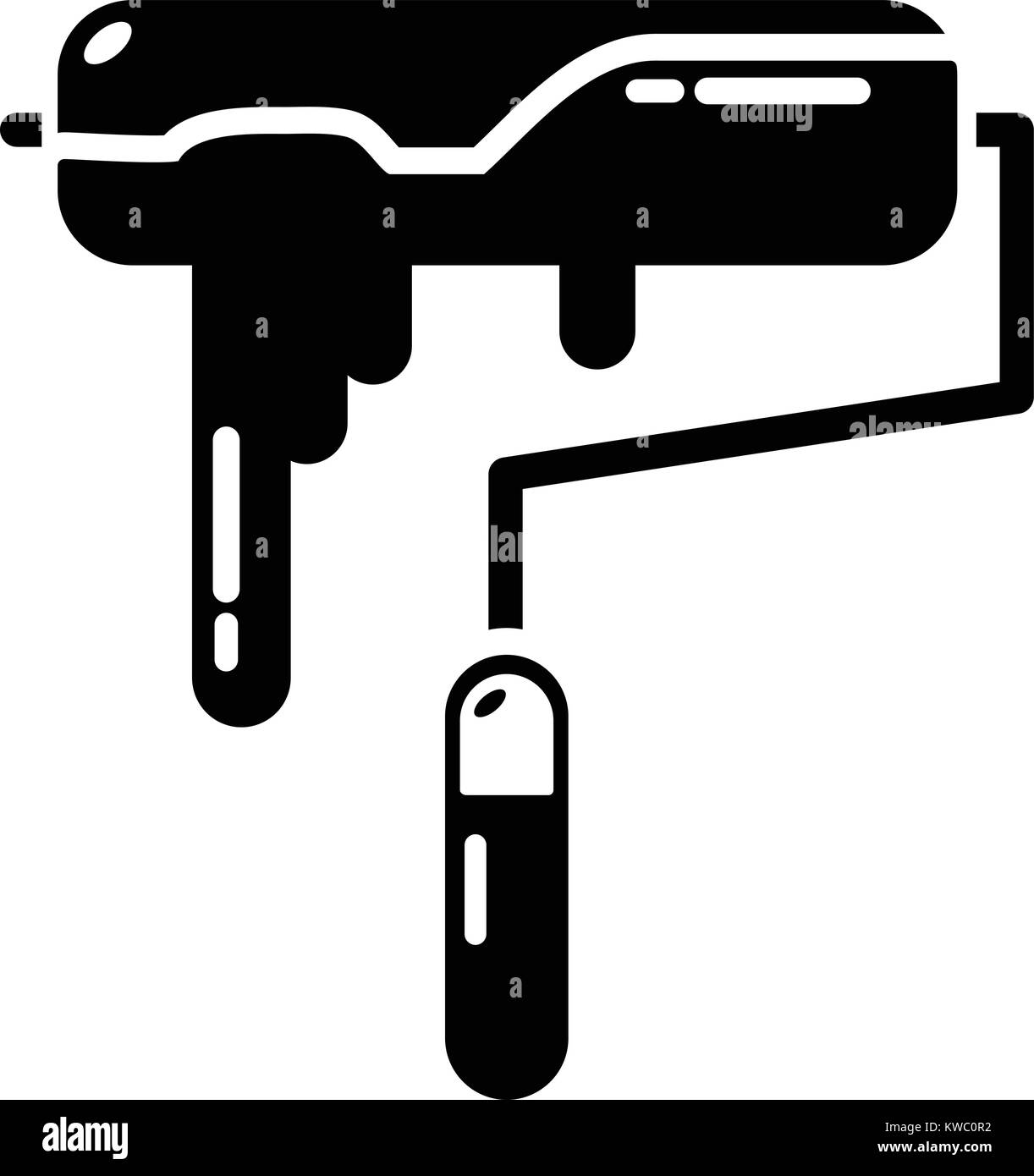 Paint roller icon, simple black style Stock Vector Image & Art - Alamy