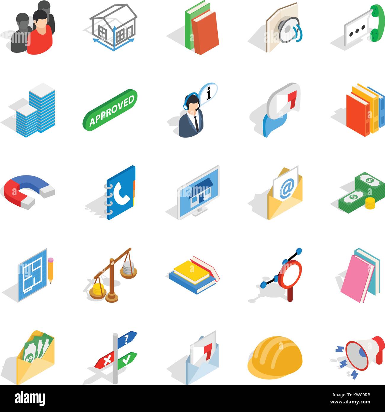 Brigade icons set, isometric style Stock Vector Image & Art - Alamy