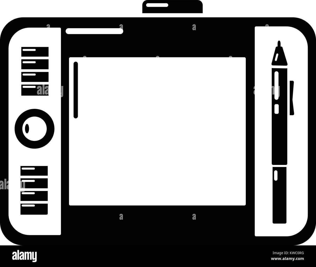 Graphic tablet icon, simple black style Stock Vector Image & Art - Alamy
