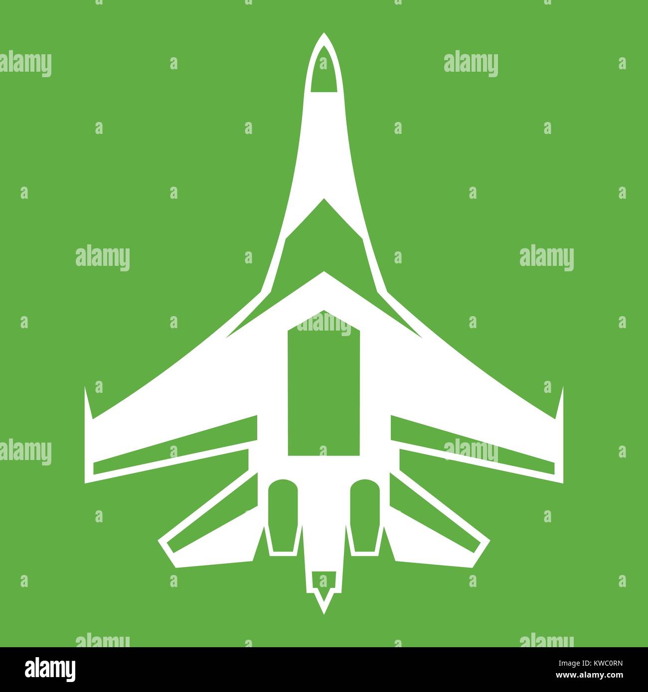 Jet fighter plane icon green Stock Vector Image & Art - Alamy