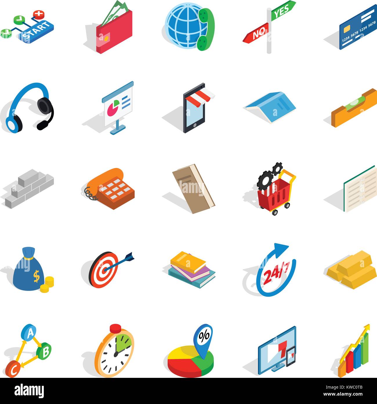 Group icons set, isometric style Stock Vector Image & Art - Alamy