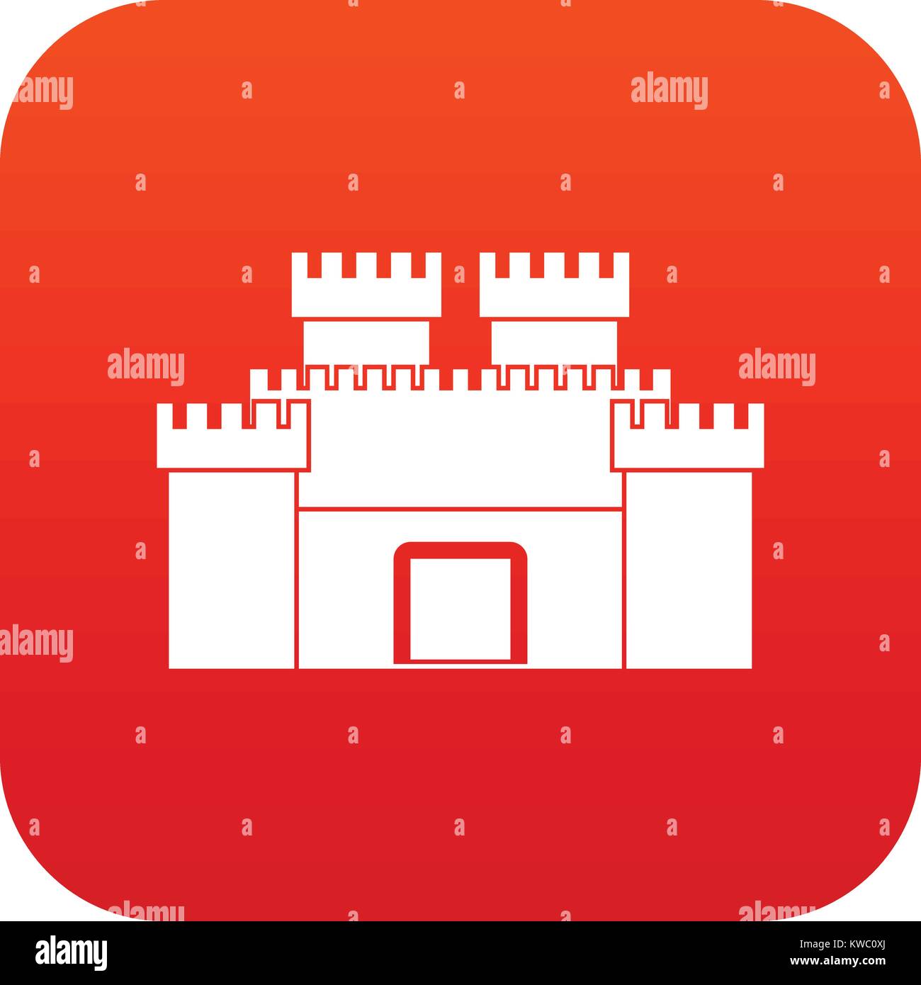 Red fort travel architecture Stock Vector Images - Alamy