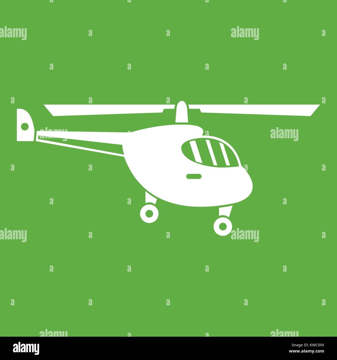 Helicopter icon green Stock Vector Image & Art - Alamy
