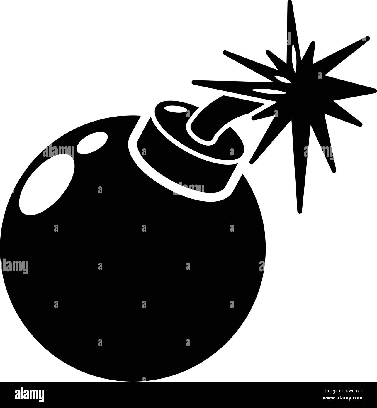 Bomb icon, simple black style Stock Vector Image & Art - Alamy