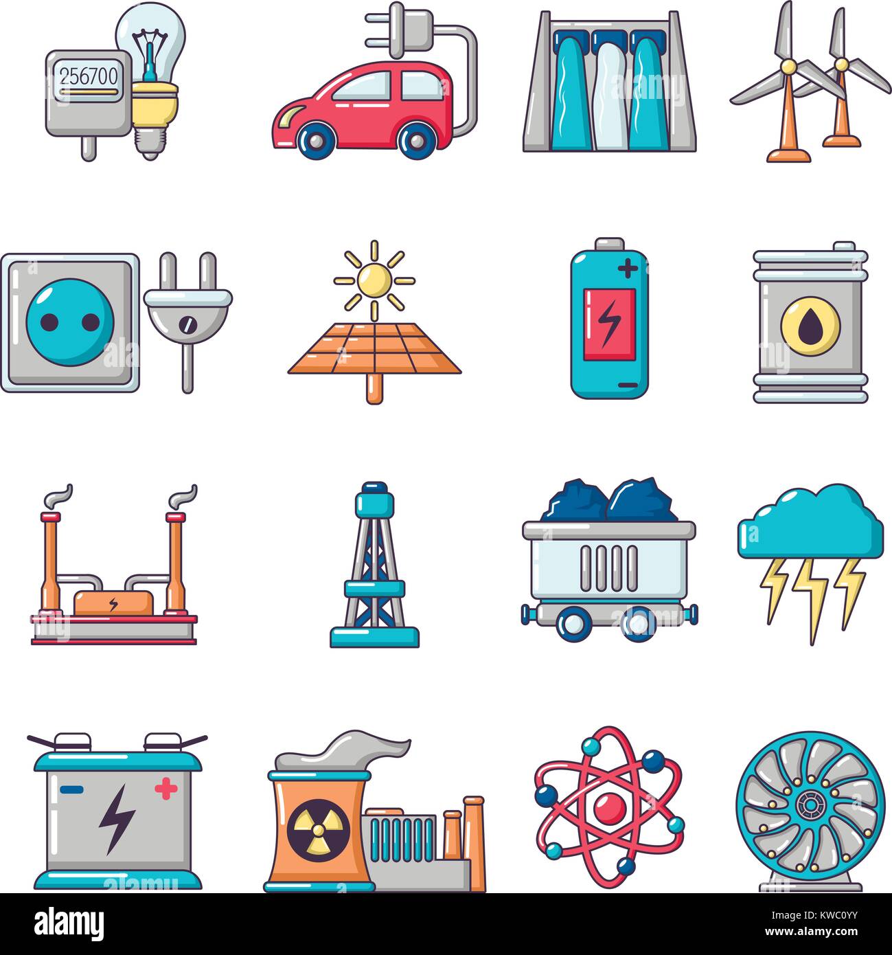 Cartoon batteries hi-res stock photography and images - Alamy