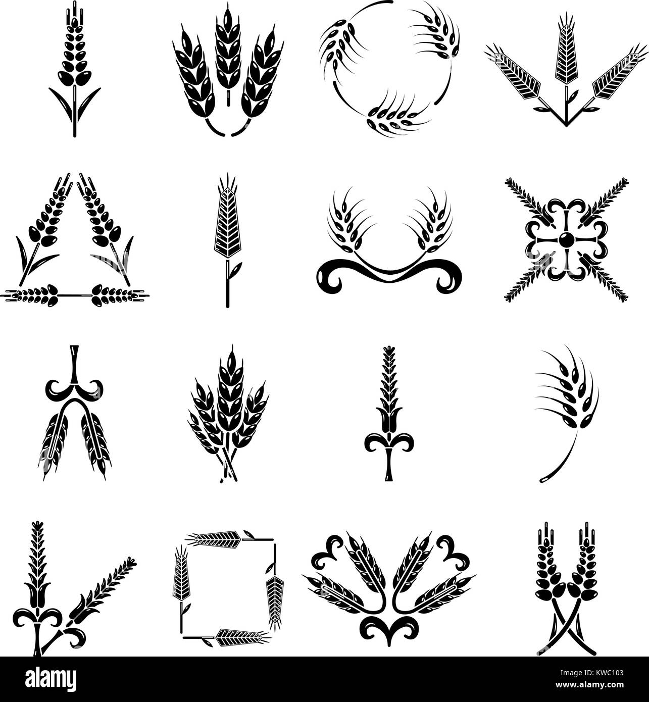 Natural maize icon simple Cut Out Stock Images & Pictures - Alamy