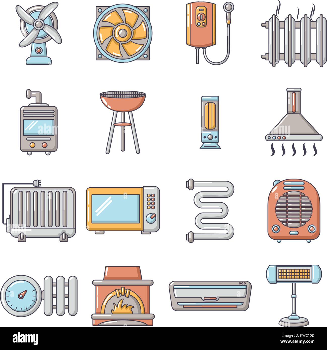 Forced air furnace Stock Vector Images - Alamy