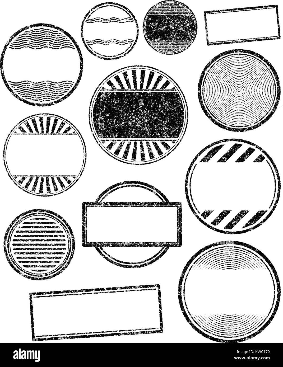 Big set of templates for rubber stamps Stock Vector Image & Art - Alamy