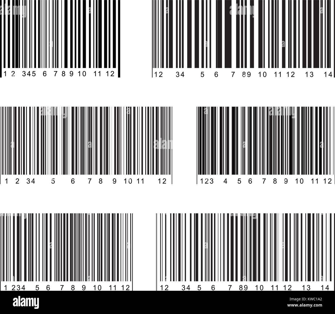 Set of 6 bar code labels. Vector illustration Stock Vector Image & Art ...
