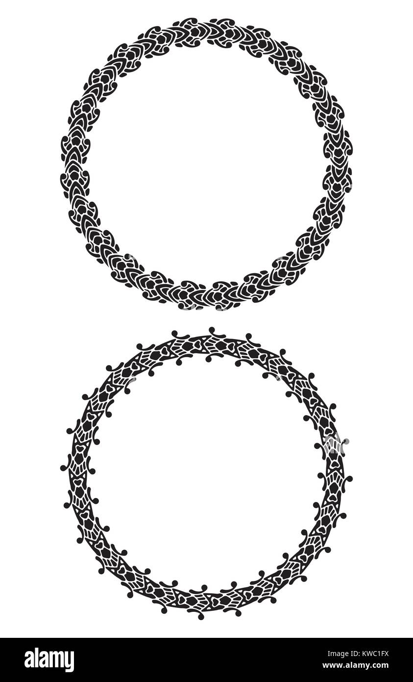 Round cartouche Cut Out Stock Images & Pictures - Alamy