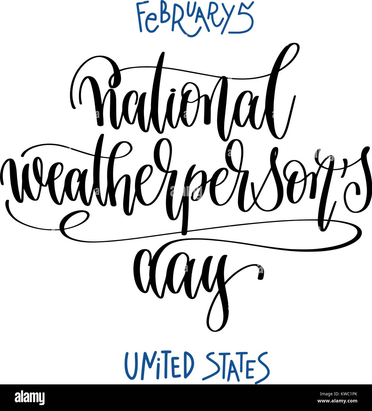 Weatherpersons day Stock Vector Images - Alamy