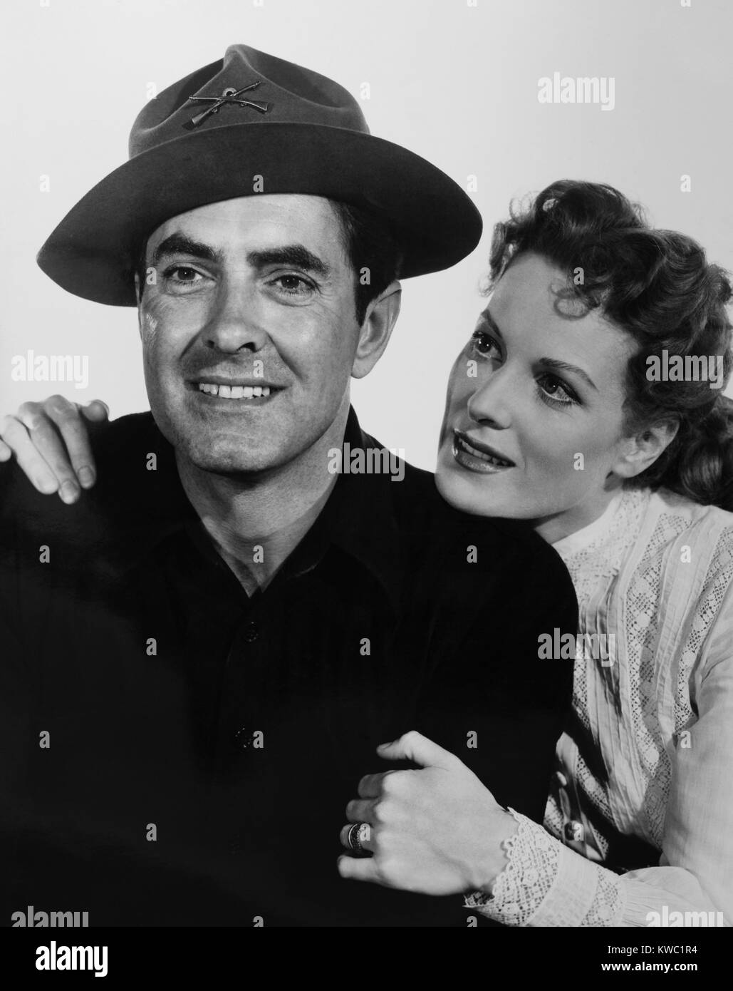 THE LONG GRAY LINE, from left: Tyrone Power, Maureen O'Hara, 1955 Stock ...