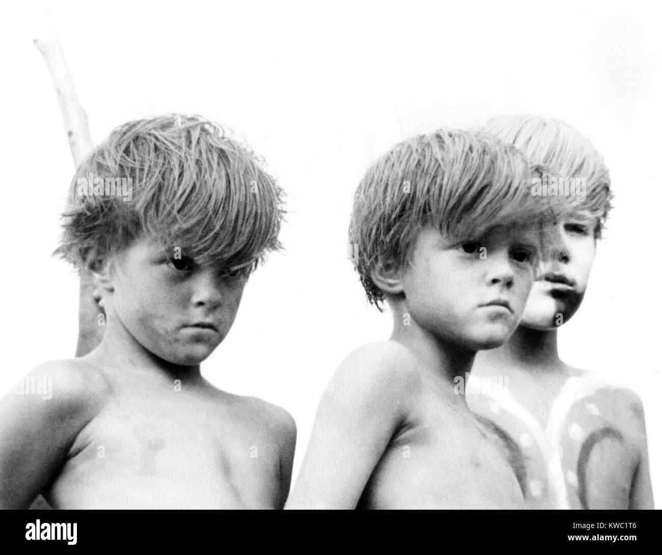 LORD OF THE FLIES, twins Jonathan Heaps, Alan Heaps, 1963 Stock Photo ... LORD OF THE FLIES, twins Jonathan Heaps, Alan Heaps, 1963 Stock Photo ...