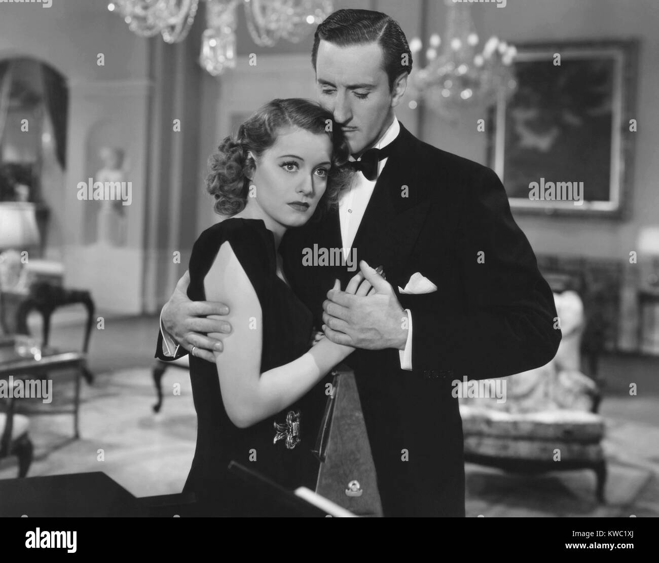THE MAD DOCTOR, from left: Ellen Drew, Basil Rathbone, 1940 Stock Photo ...