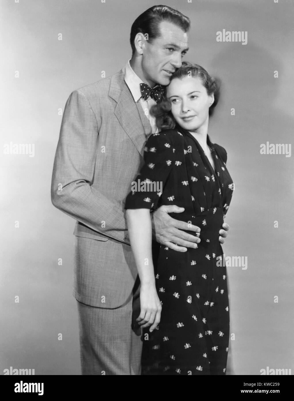 MEET JOHN DOE, from left: Gary Cooper, Barbara Stanwyck, 1941 Stock ...