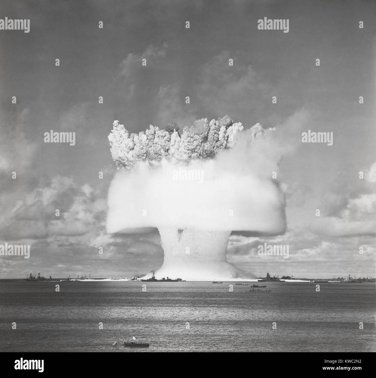 The BAKER test of Operation Crossroads, July 25, 1946. 2 seconds after ...