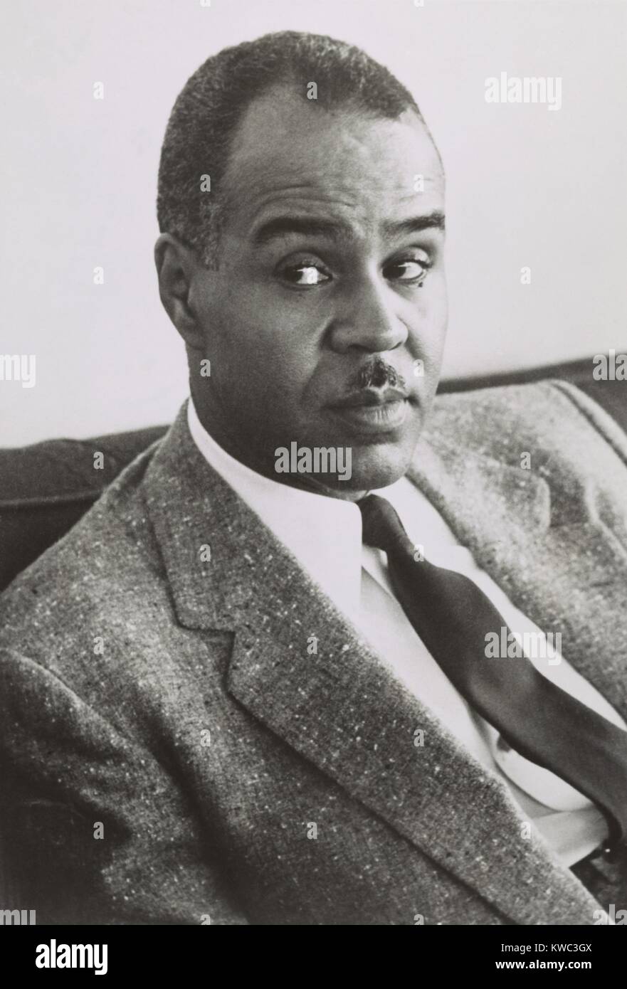 Roy Wilkins, civil rights activist with the NAACP from 1931 until 1977 ...