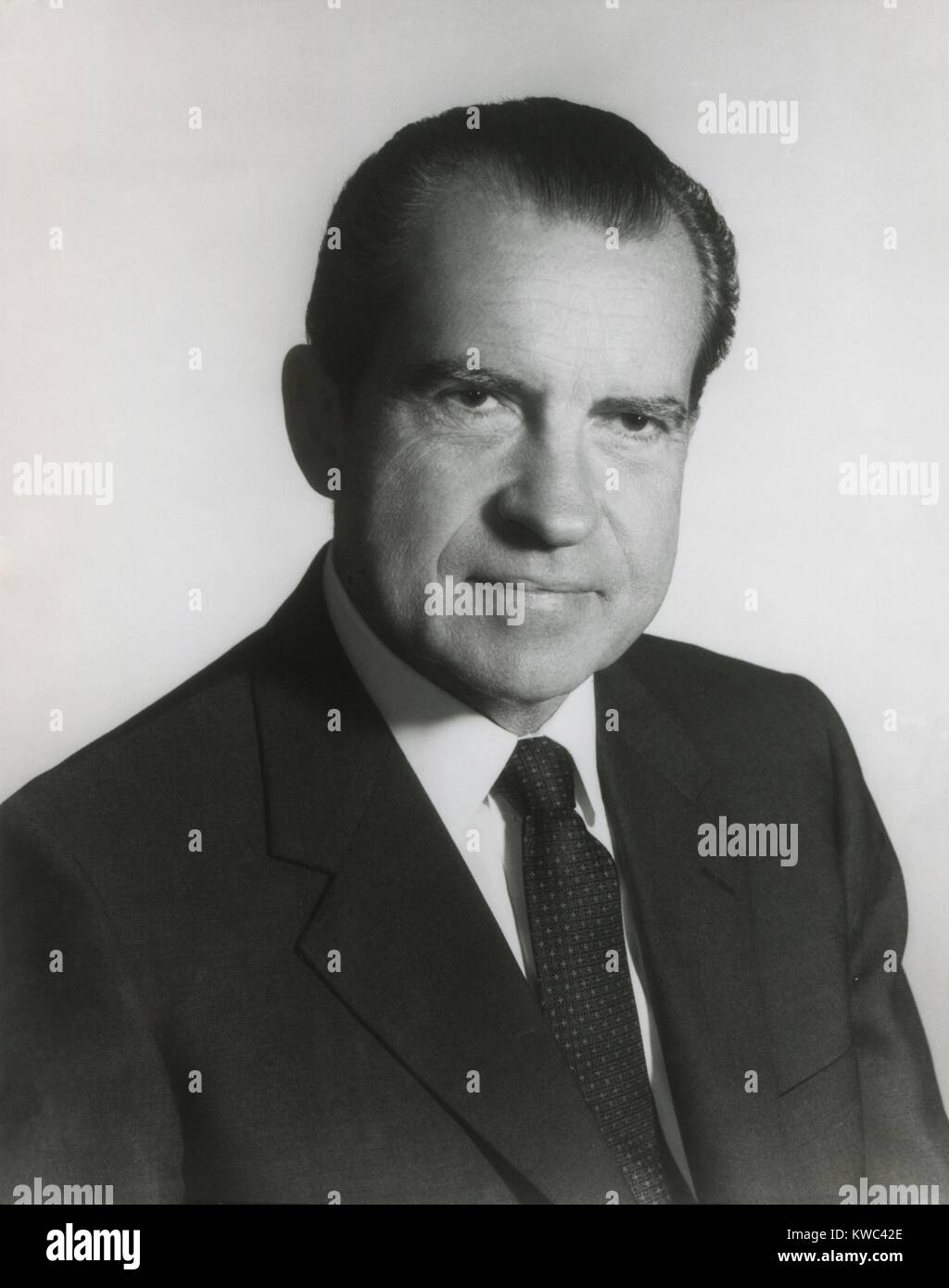 President Richard Nixon in his first term official portrait, 1969 ...