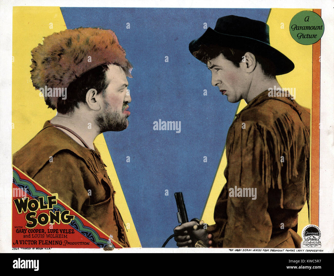 THE WOLF SONG, from left, Louis Wolheim, Gary Cooper, 1929 Stock Photo ...