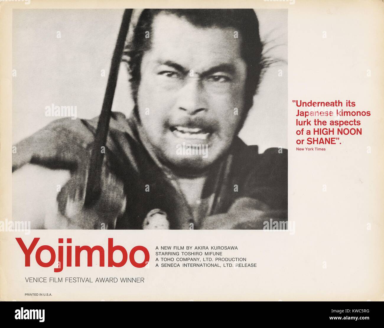 Toshiro Mifune Poster Yojimbo
