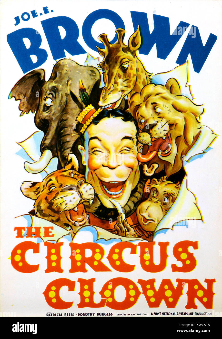 THE CIRCUS CLOWN, Joe E. Brown, 1934 Stock Photo - Alamy