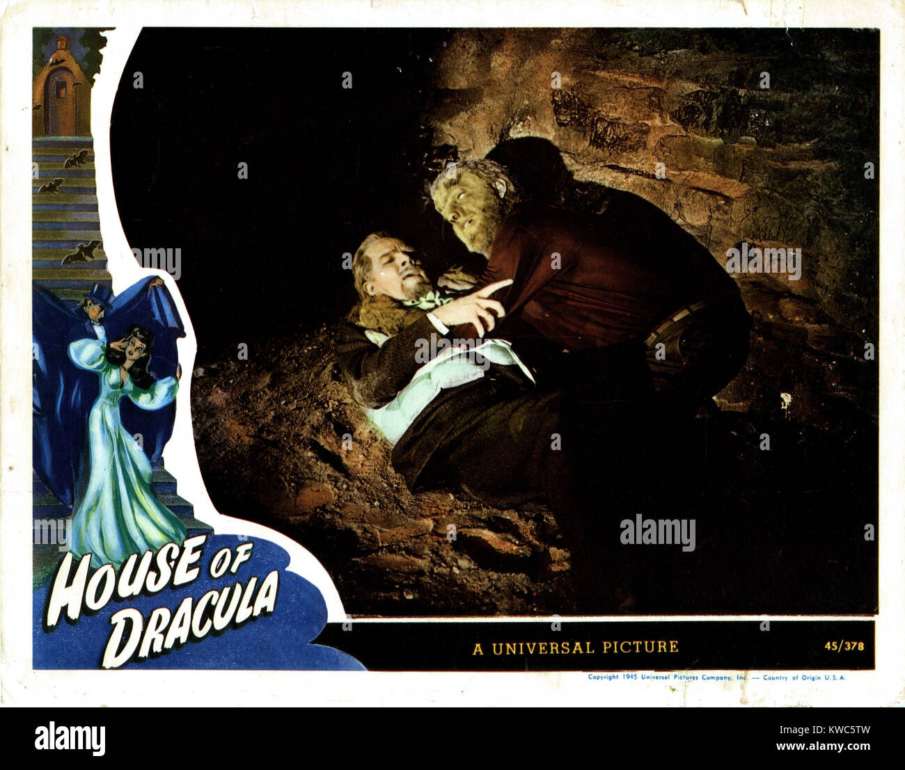 HOUSE OF DRACULA, from left, Onslow Stevens, Lon Chaney, Jr., 1945 ...