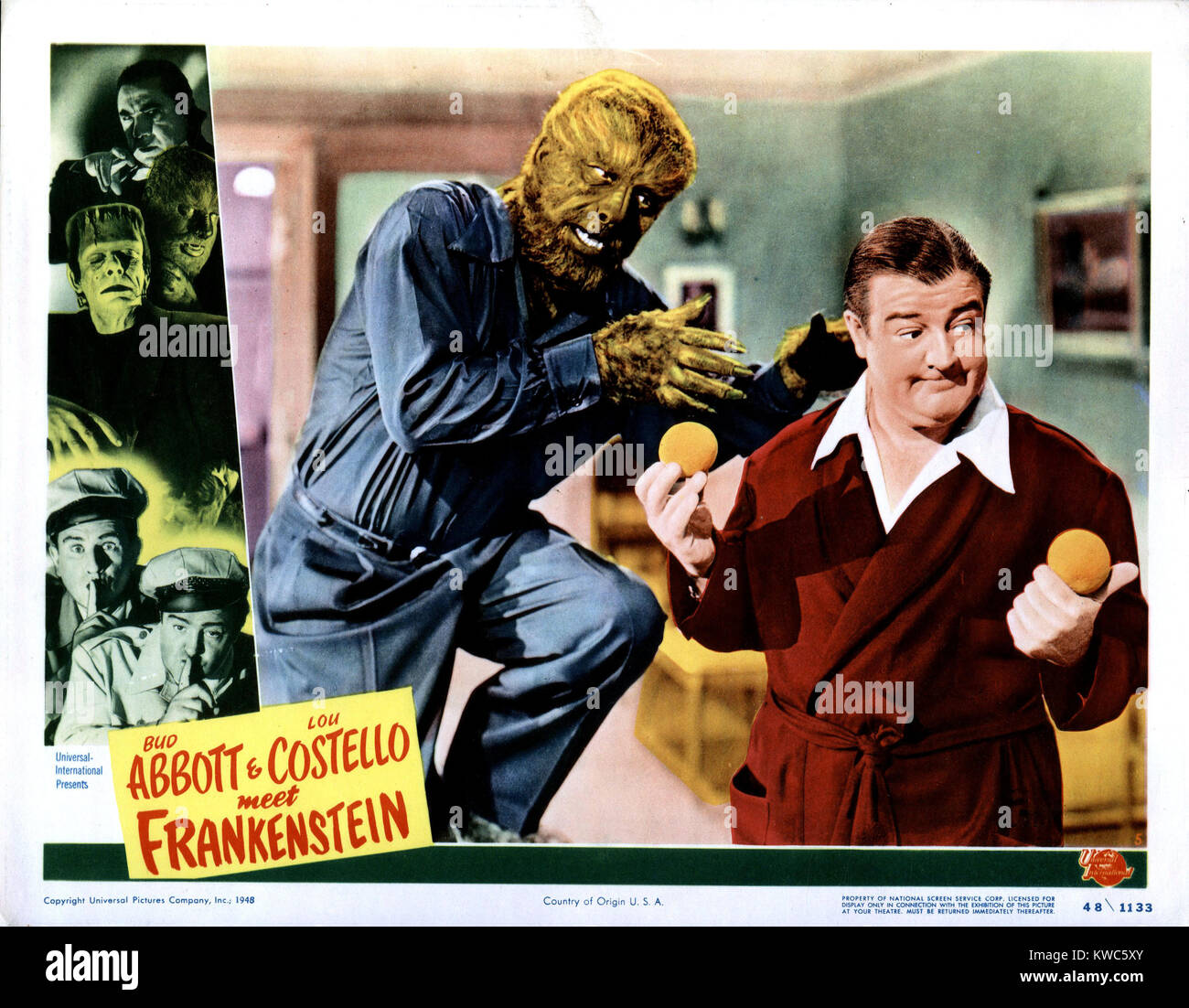 ABBOTT AND COSTELLO MEET FRANKENSTEIN, from left, Lon Chaney, Jr., Lou ...