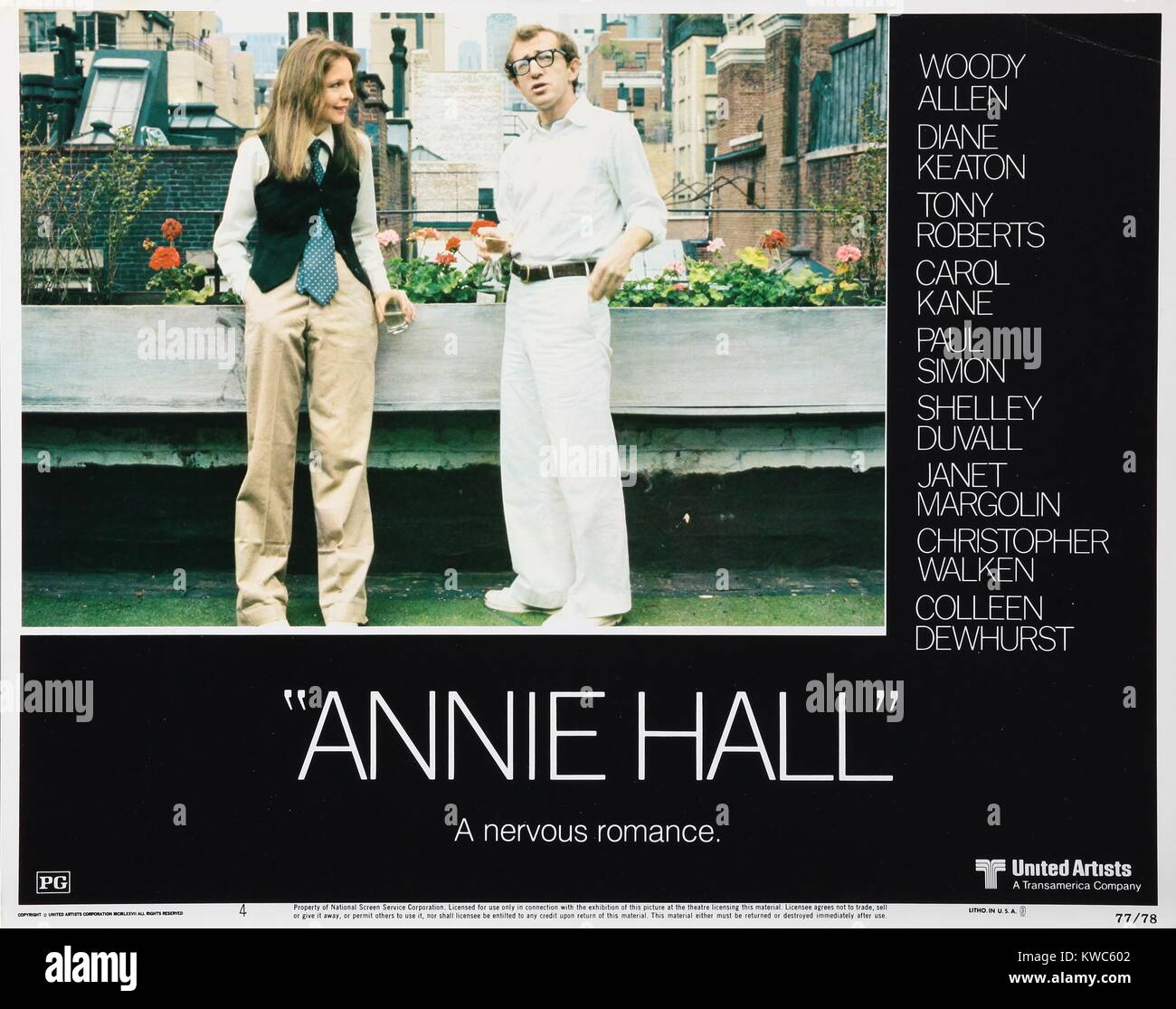 ANNIE HALL, Diane Keaton, Woody Allen, 1977 Stock Photo - Alamy