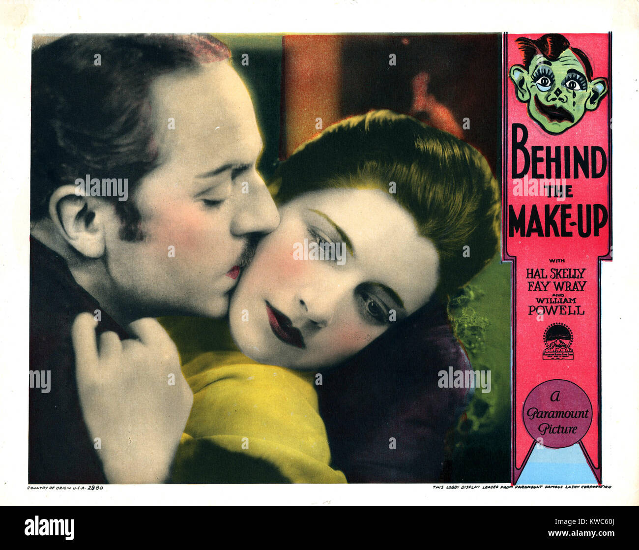 BEHIND THE MAKE-UP, from left, William Powell, Kay Francis, 1930 Stock ...