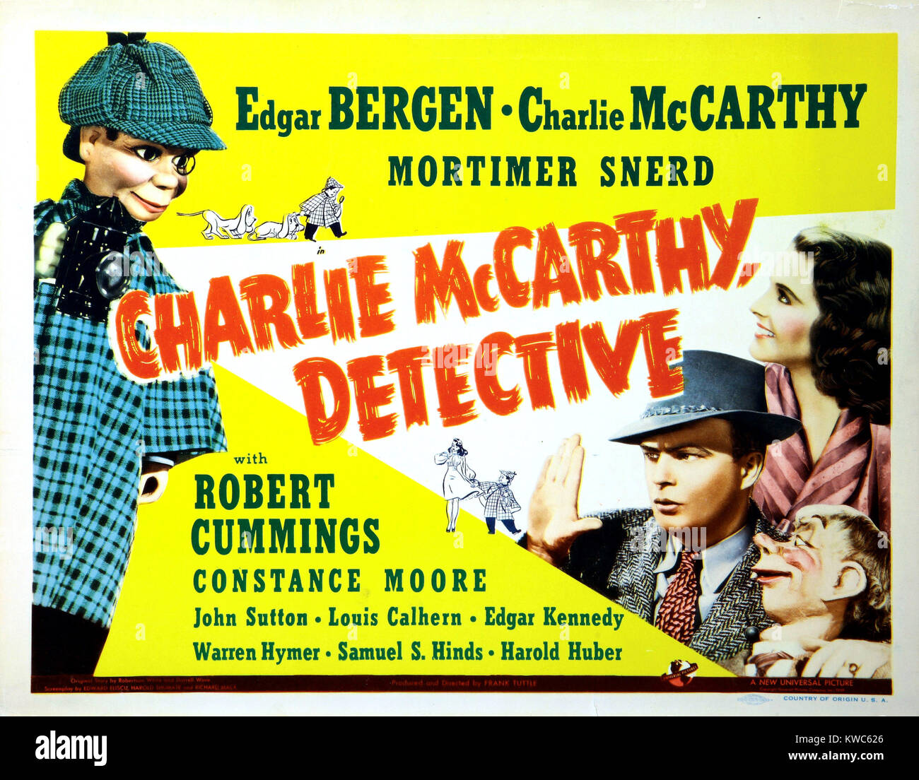 CHARLIE MCCARTHY, DETECTIVE, from left: Charlie McCarthy, Edgar Bergen ...