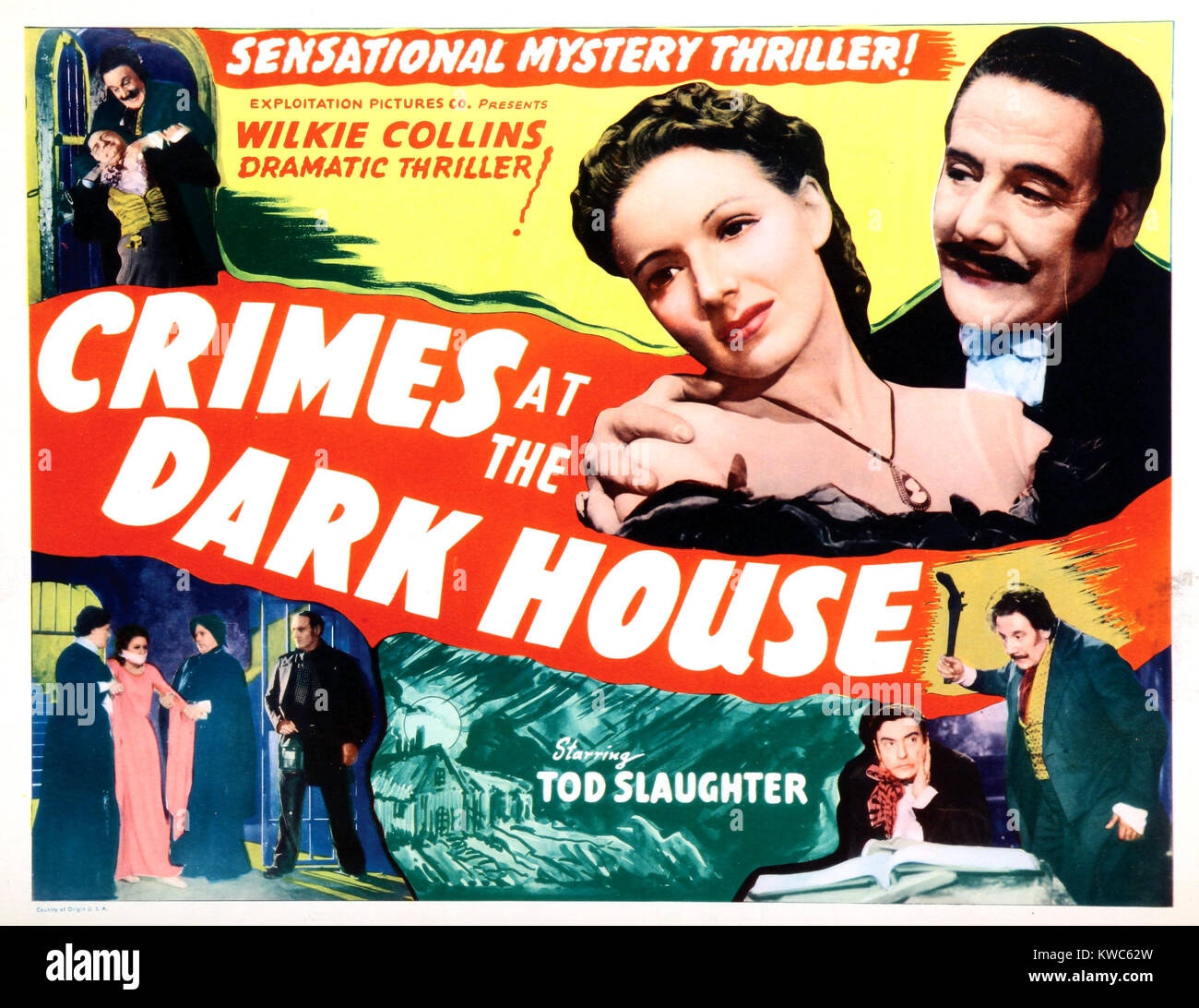 CRIMES AT THE DARK HOUSE, Hay Petrie, Sylvia Marriot, Tod Slaughter ...