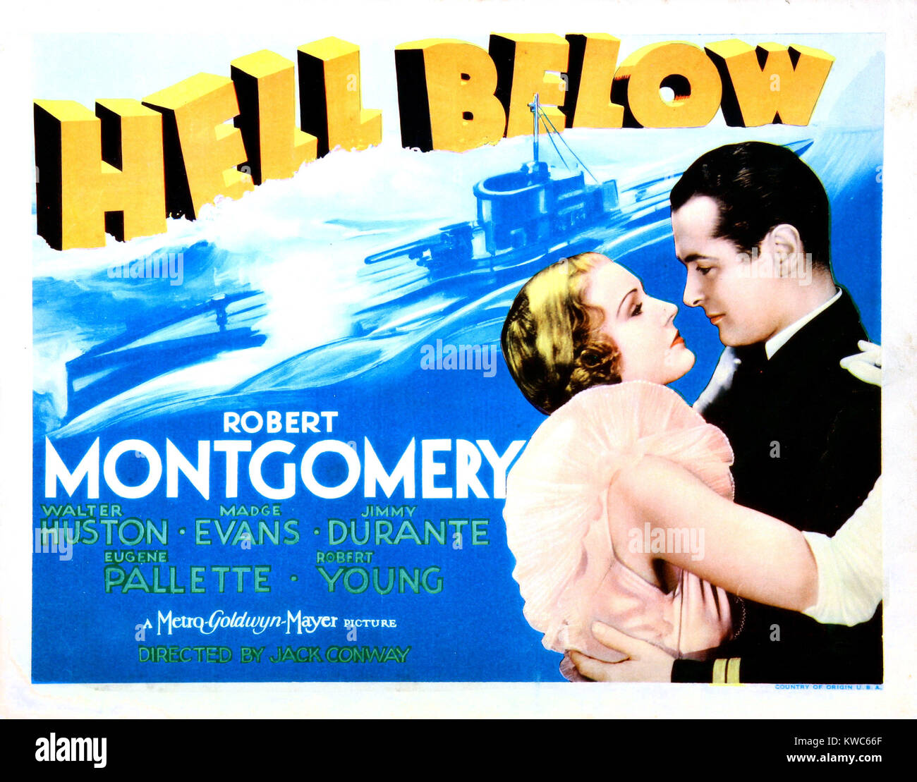 HELL BELOW, Madge Evans, Robert Montgomery, 1933 Stock Photo - Alamy