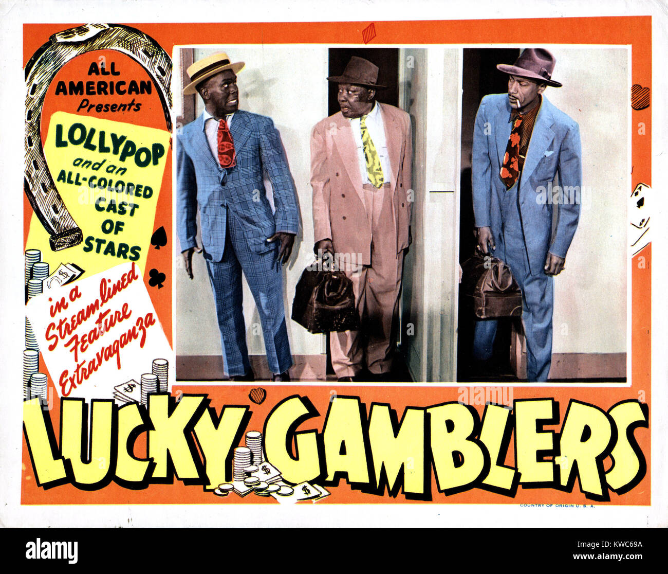 LUCKY GAMBLERS, US lobbycard, 1946 Stock Photo - Alamy