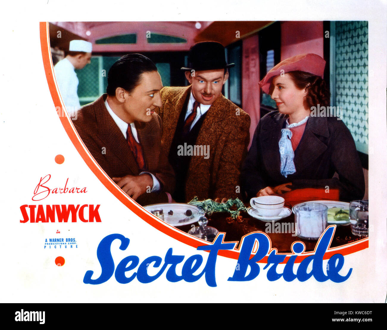 THE SECRET BRIDE, from left, Warren William, Vince Barnett, Barbara ...