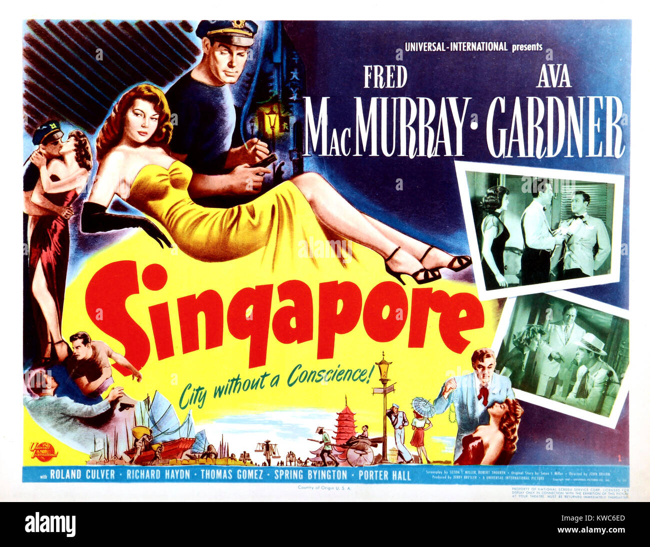 SINGAPORE, Ava Gardner, Fred MacMurray, 1947 Stock Photo - Alamy